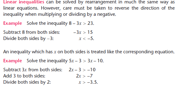 Inequalities | Revision World