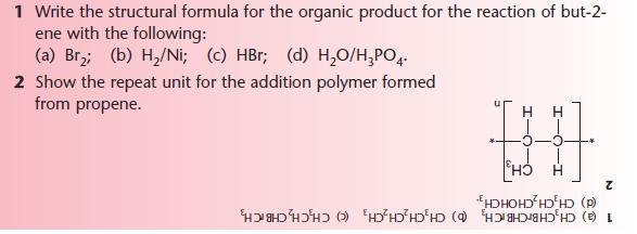 Alkenes | a2-level-level-revision, chemistry, organic-chemistry ...