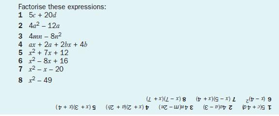 Factorising | gcse-revision, maths, number-and-algebra, algebra ...