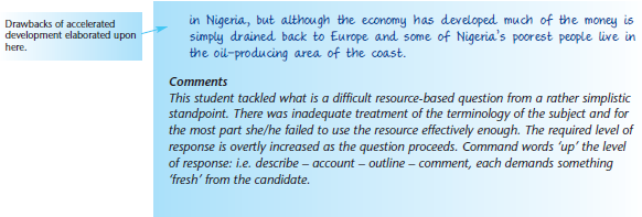 Sample question & model answer | a2-level-level-revision, geography ...
